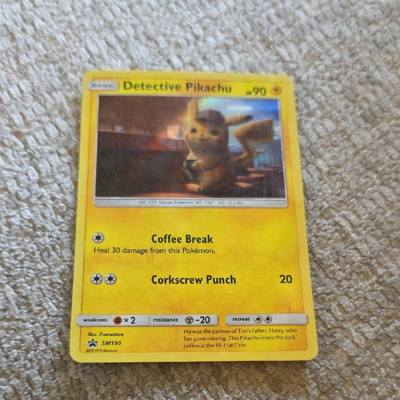 Pokemon | Toys | Pokemon Detective Pikachu Trading Card Yellow | Poshmark